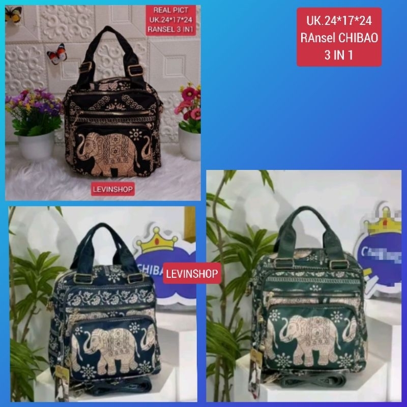 Jual TAS RANSEL 3 IN 1 CHIBAO WANITA (COD) | Shopee Indonesia