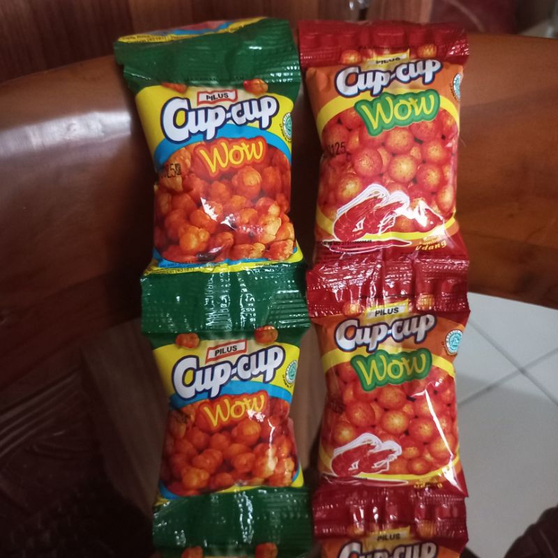 Jual Cup-cup Wow 1 Renteng Isi 10pcs @10g Rasa Sambal Udang Keju Hijau ...