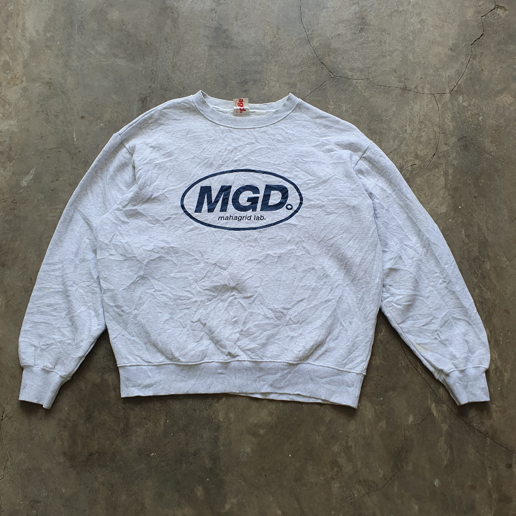 Jual Mahagrid Lab Mgd Mahagrid Crewneck Grey | Shopee Indonesia