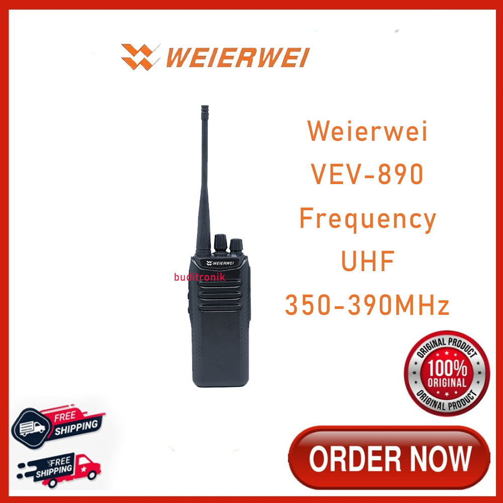 Jual HT Weierwei Vev-890 Walkie Talkie UHF 350 5 Wat High Power | Shopee Indonesia