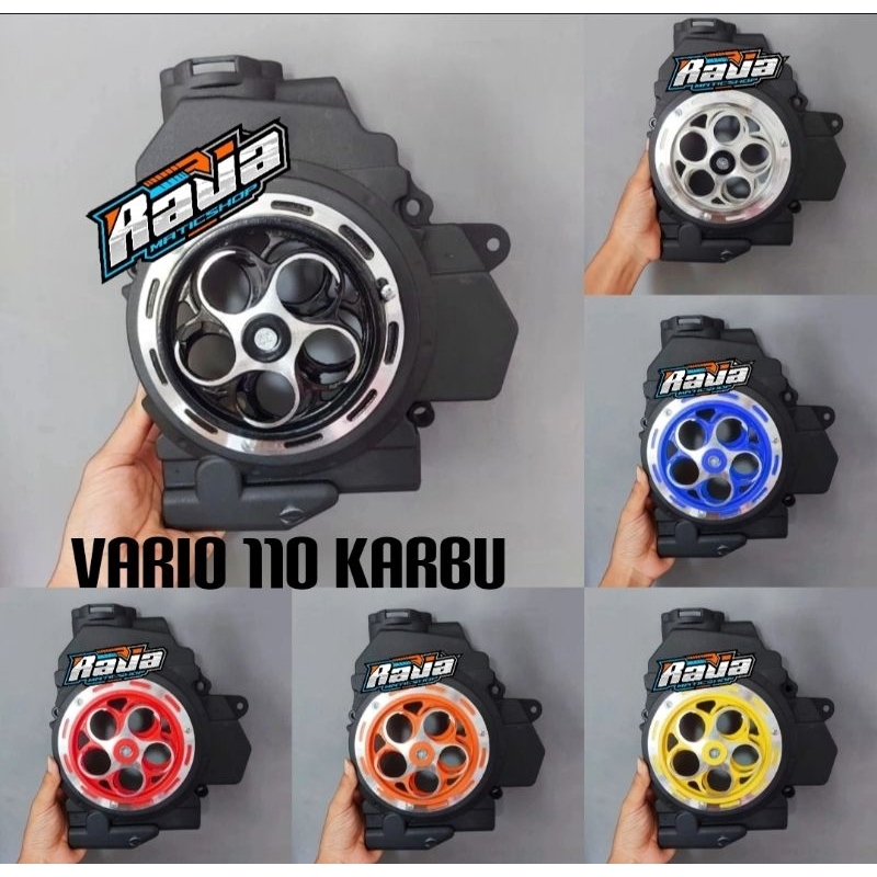 Jual Tutup radiator cover radiator set spiner bulat honda vario 110 ...