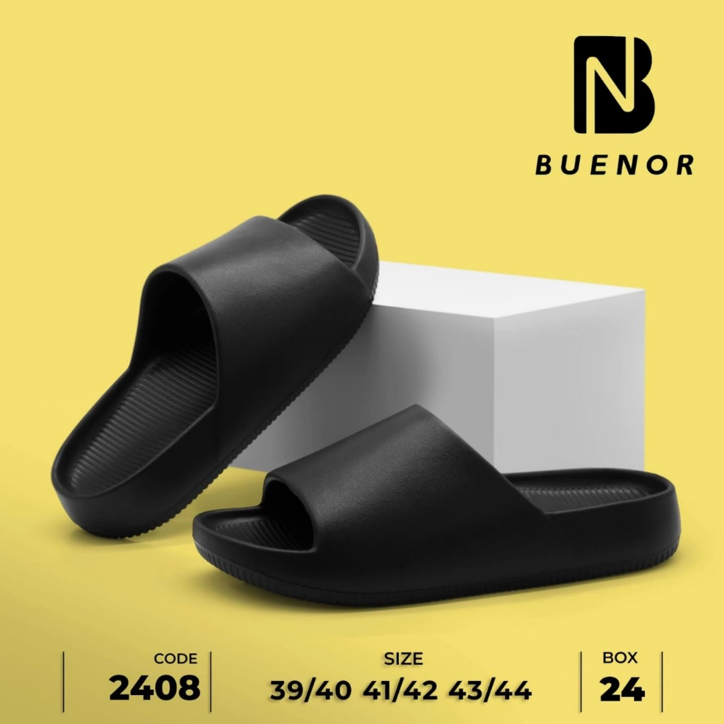 Jual sendal kokop pria dewasa hitam 2408-B 39-44 komollo x buenor ...