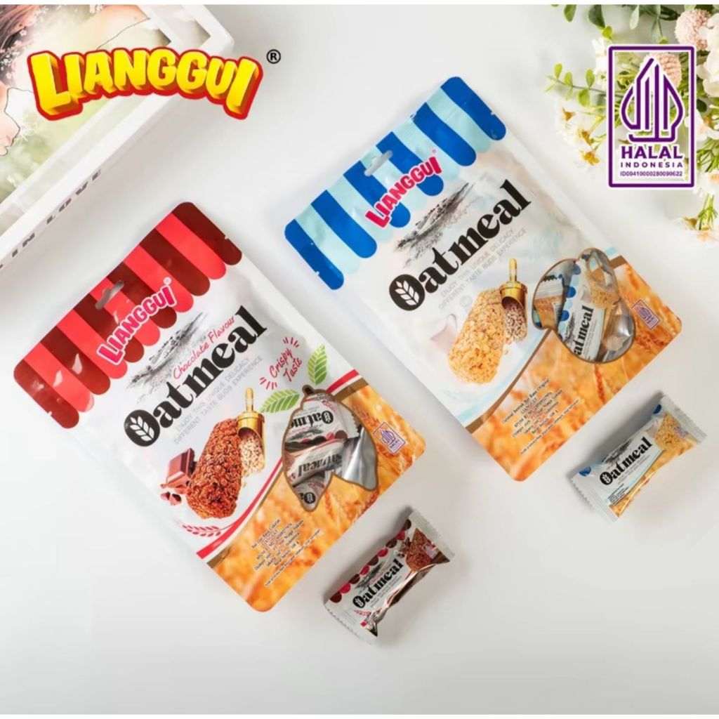 Jual Lianggui Oatmeal Chocolate dan vanilla 108 gram | Shopee Indonesia