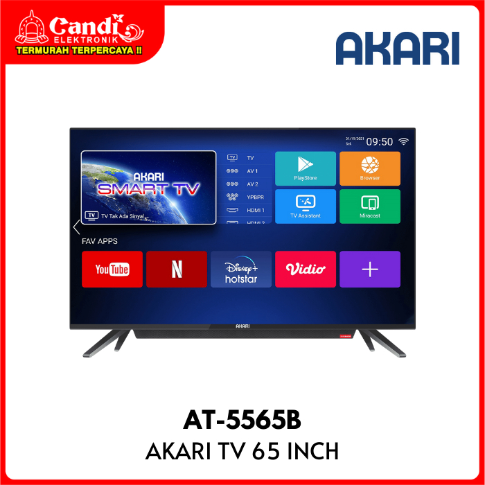 Jual AKARI 4K Ultra HD Smart Digital TV 65 Inch AT-5565B | Shopee Indonesia