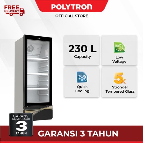 Jual SHOWCASE POLYTRON SCN 187 / POLYTRON SHOWCASE 1 PINTU FATSCOOL SCN ...