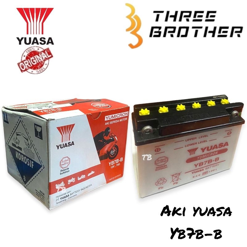 Jual Aki yuasa tiger nouvo YB7B-B | Shopee Indonesia