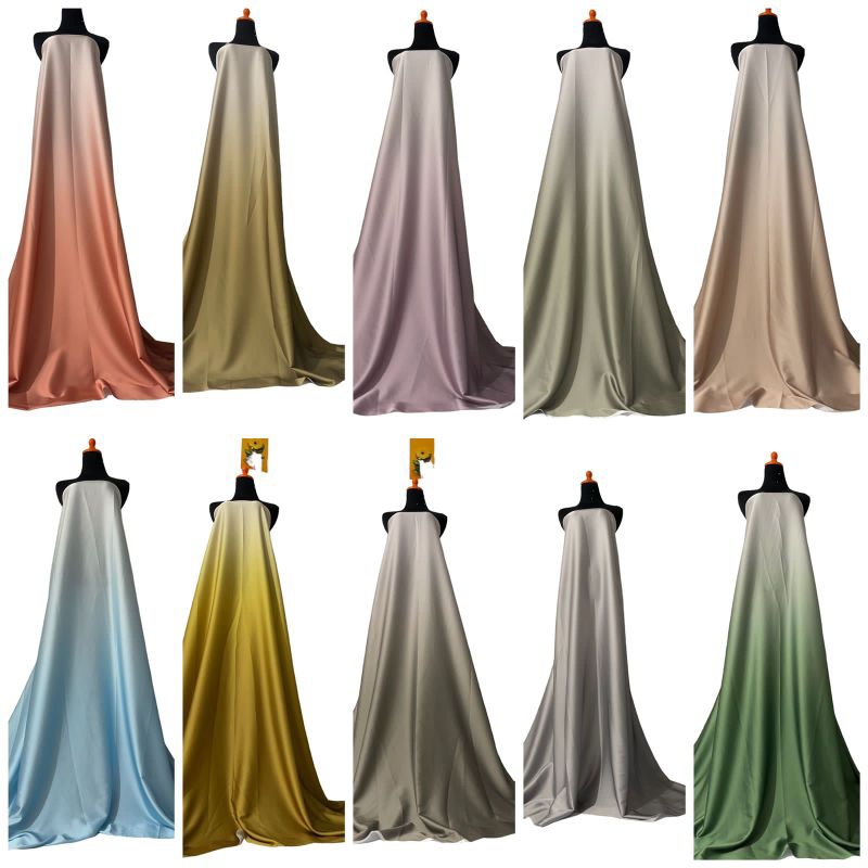 Jual KAIN GRADASI // kain armani silk gradasi | kain silk ombre // kain ...