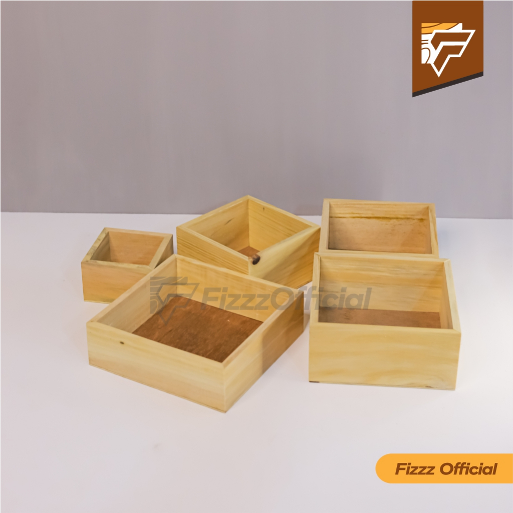 Jual Kotak Penyimpanan Wooden Storage Box Kayu Jati Belanda Serbaguna ...