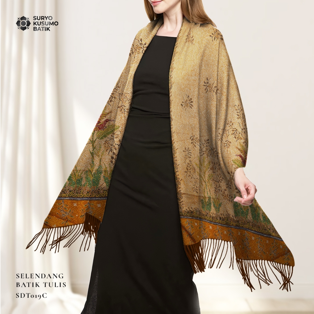 Jual Suryo Kusumo Batik - Kain Selendang Batik Tulis Sutra Atbm - Peksi ...