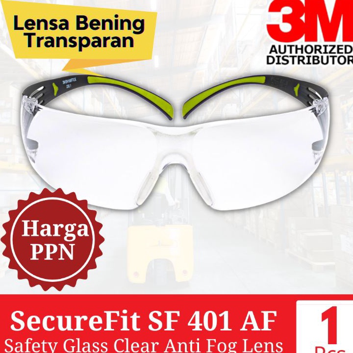Jual Terbaru 33 3M Secure Fit SF 41 AF Clear Anti Fog Lens Harga 1 Pcs | Shopee Indonesia