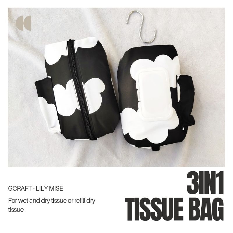 Jual 3in1 tissue bag new series - tas tissue gantung - tempat tisu di ...