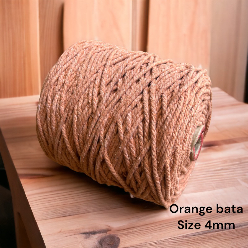 Jual Tali katun warna ORANGE BATA 1kg | Shopee Indonesia