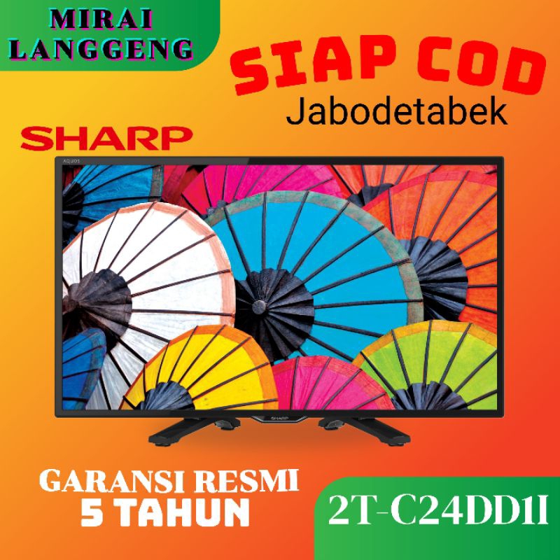 Jual SHARP LED TV 24DD1i/2t-c24DD1i digital tv 24 inch | Shopee Indonesia