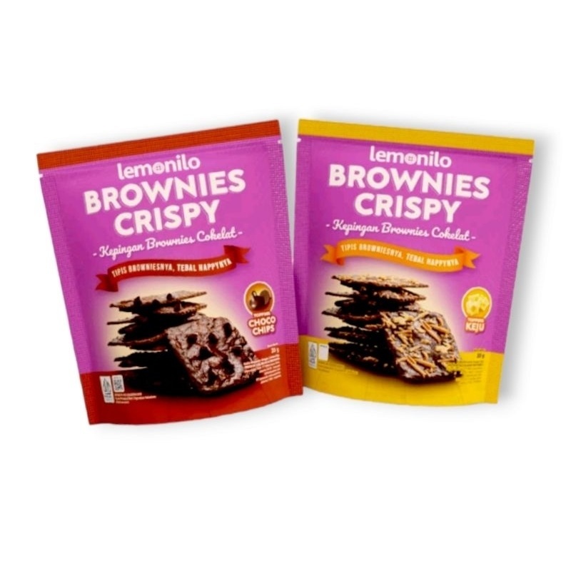 Jual LEMONILO BROWNIES COKELAT TOPPING CHOCO CHIPS/CRISPY CHEESE 35 ...