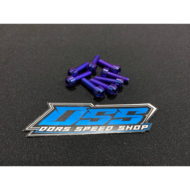 Jual Baut Titanium GR5 Original Vietnam Blue Purple M6x20mm Drat 10 ...