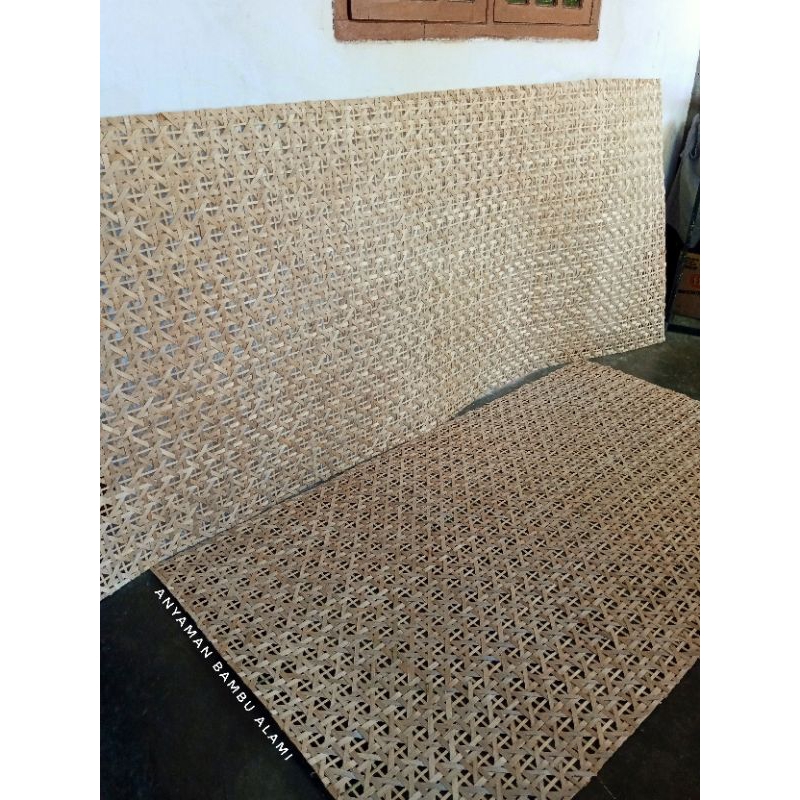 Jual Anyaman Bambu Alami Motif Batik Super Lebar | Shopee Indonesia
