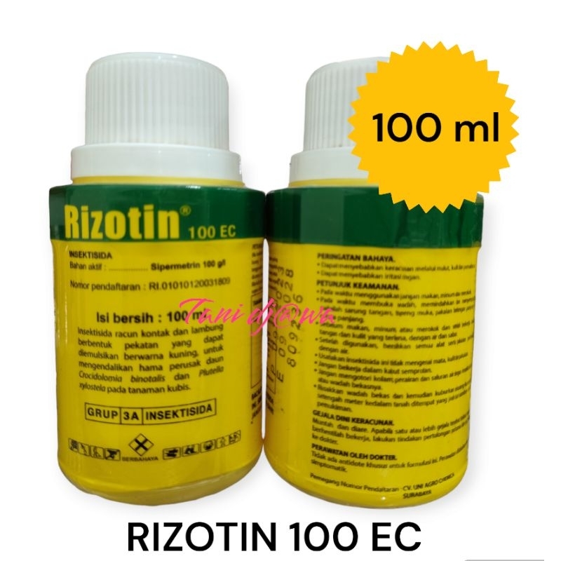 Jual Insektisida RIZOTIN 100 EC 100 ml | Shopee Indonesia