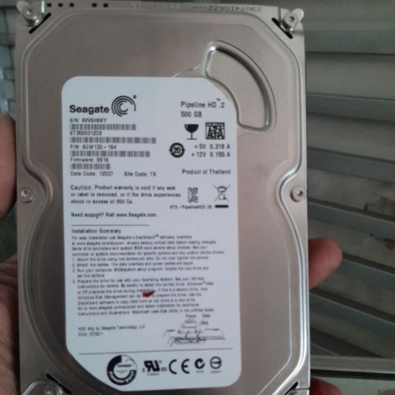 Jual HDD /HARDISK SATA SEAGATE 500GB SATA INTERNAL PC/CCTV DVR [new ...