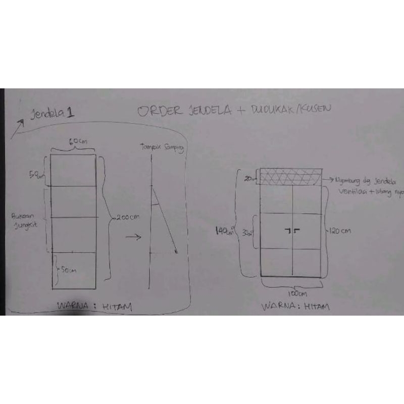 Jual pesanan custom ukuran dari pak Erwin Bekasi | Shopee Indonesia
