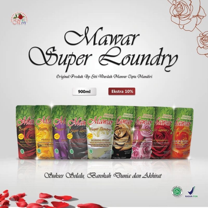 Jual Pewangi Mawar Super Laundry MSL Indonesia Original | Shopee Indonesia