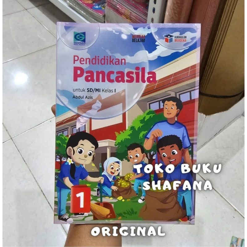 Jual Buku Pendidikan Pancasila Kelas 1 2 3 4 5 6 SD Grafindo Kurikulum Merdeka ( KURMER ...