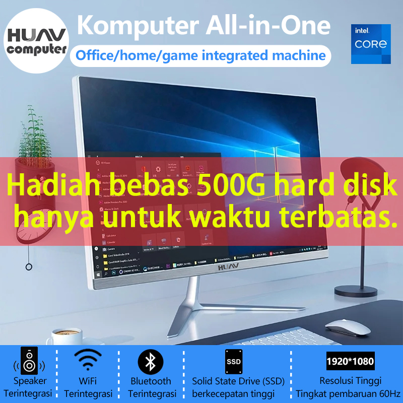 Jual Huav Kios komputer PC gaming, pc all-in-one baru, Intel Prosesor ...