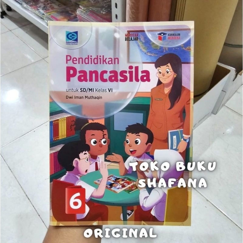 Jual Buku Pendidikan Pancasila Kelas 1 2 3 4 5 6 SD Grafindo Kurikulum Merdeka ( KURMER ...