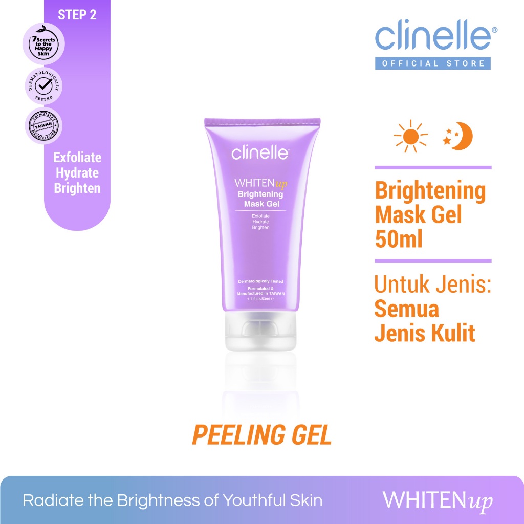 Jual CLINELLE WhitenUP Brightening Mask Gel 50ml - Peeling Gel ...