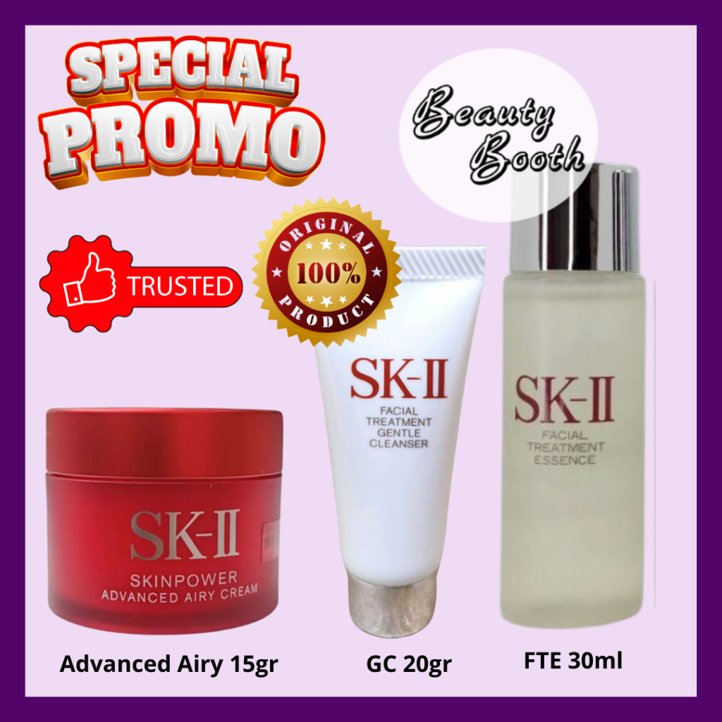 Jual SK-II Sk2 SKII FTE 30ml + Cleanser 20gr + Skinpower Advanced AIRY 15gr | Shopee Indonesia