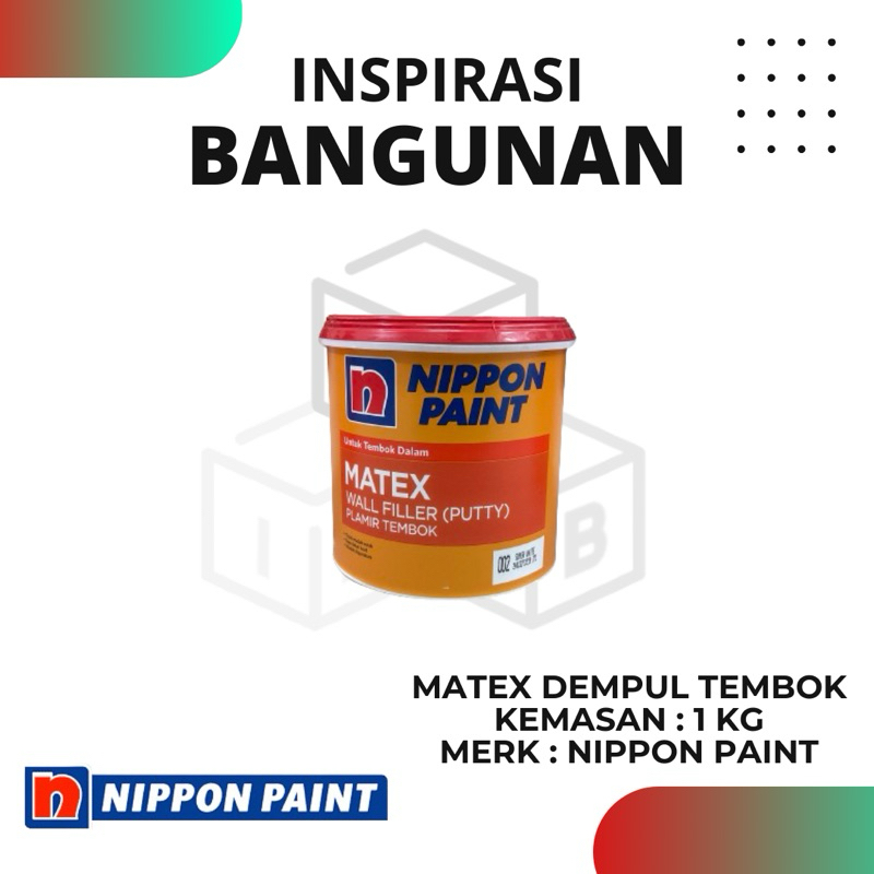 Jual Dempul Tembok MATEX PUTTY PUTIH Wall Filler 1Kg matex wall putty ...