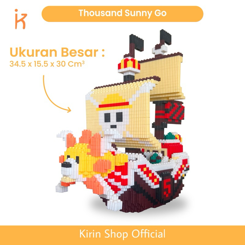 Jual MAINAN VIRAL MICRO BLOCK ONE PIECE MODEL KAPAL SUNNY GO THOUSAND ...