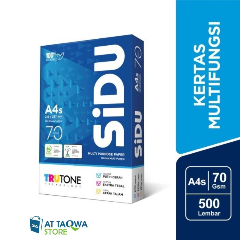 Jual [1 RIM] Kertas HVS A4s 70 gsm SIDU / Sinar Dunia | Shopee Indonesia