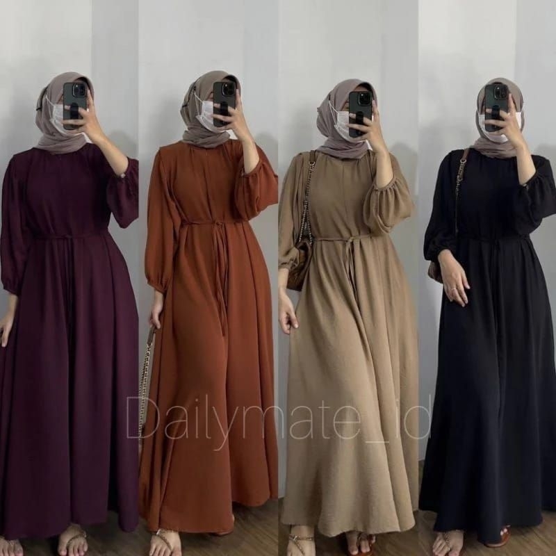 Jual DANARA LD 110 & LD XXL LD 125 JUMBO DRESS MAXY GAMIS CRINKLE ...