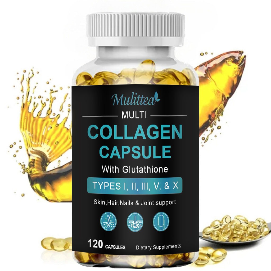 Jual Mulittea Collagen and Glutathione Capsules With Biotin Vitamins ...