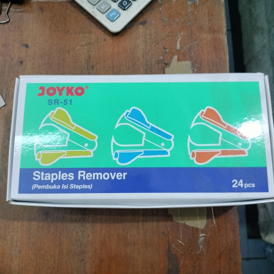 Jual Stapler Staples remover Joyko SR-51 (1 pak / 24 pcs) | Shopee Indonesia