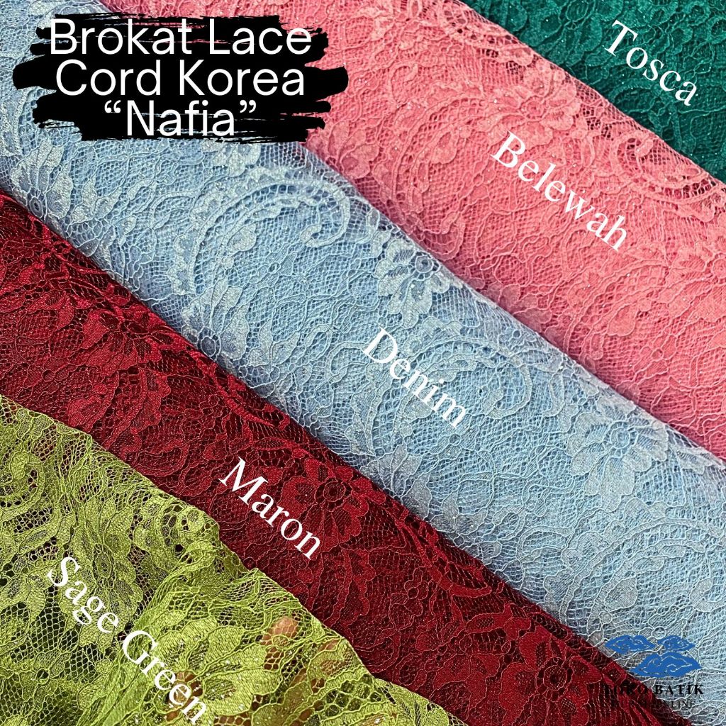 Jual Kain Brokat/Brukat Cordnelly Lace Super PREMIUM Motif "NAFIA ...