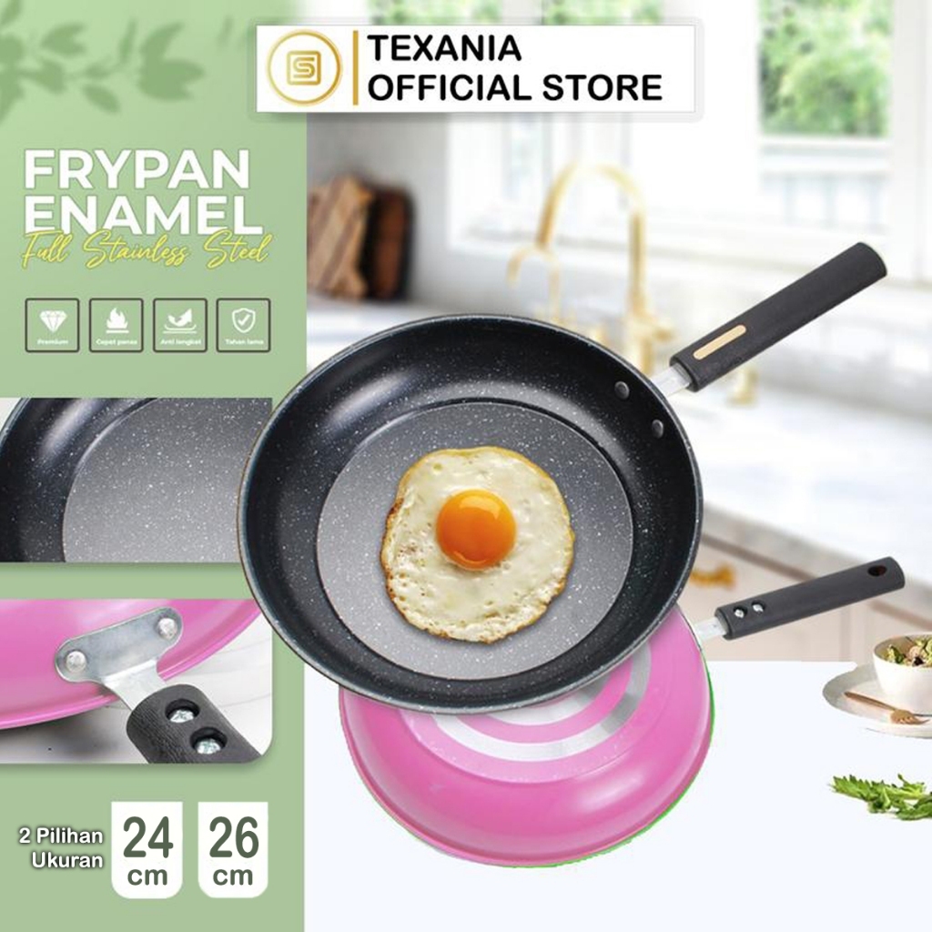 Jual TEXANIA Wajan Teflon Serbaguna Penggorengan Telur AntiLengket ...