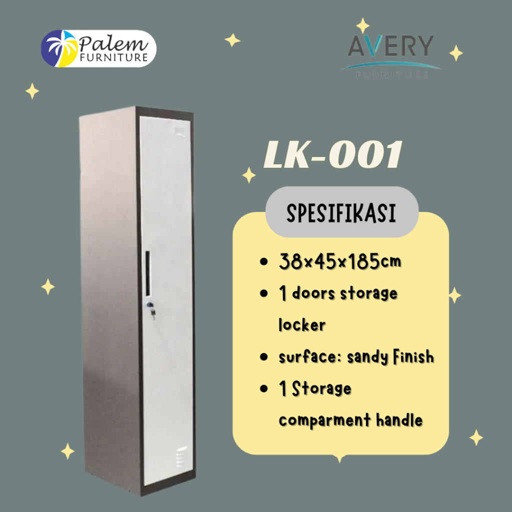 Jual LEMARI BESI 1 PINTU || LK 001 || LOKER 1 PINTU LOKER SIMPLE LOKER SERBAGUNA | Shopee Indonesia