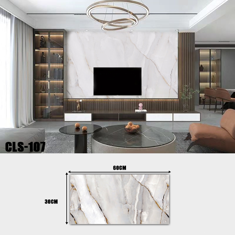 Jual ECOSEN Wallpaper dinding Marble 30 x 60 cm Lantai Vinyl Marbel ...