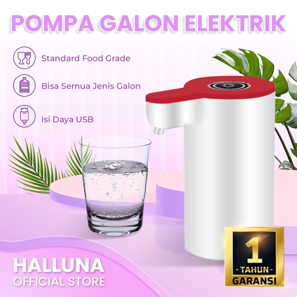 Jual Halluna Pompa Galon Electric / charge | Shopee Indonesia
