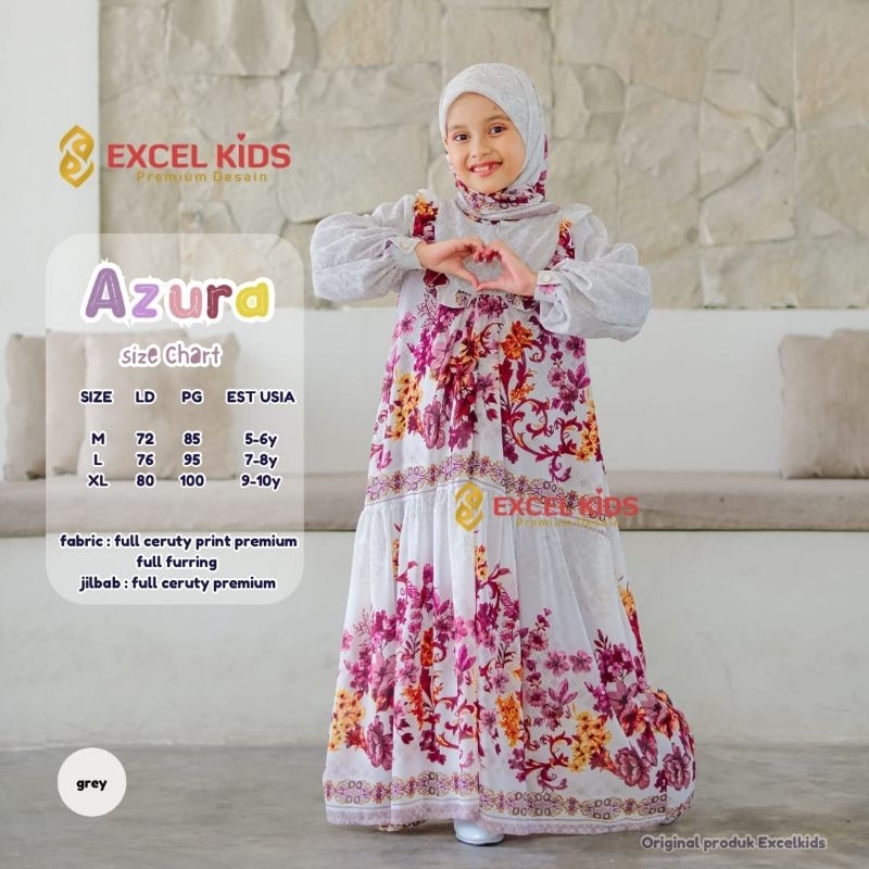 Jual AZURA Dress Anak Perempuan 5-10 tahun free phasmina ori EXCEL ...
