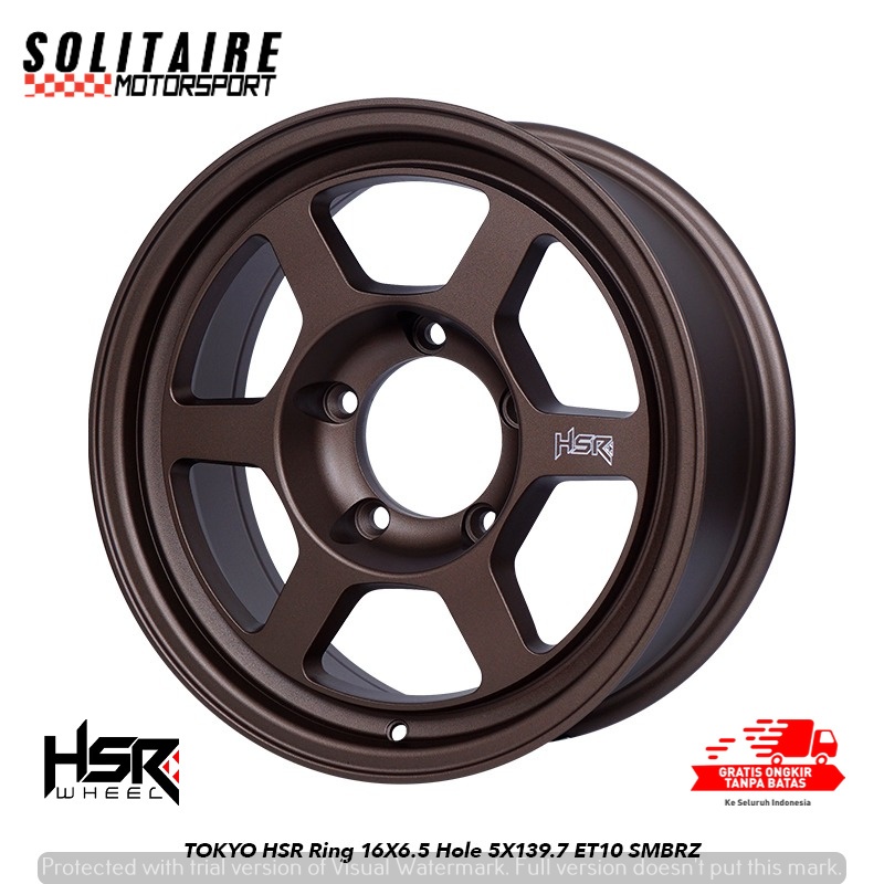 Jual VELG HSR TOKYO R16 PCD 5X139,7 UNTUK JIMNY KATANA VITARA ESCUDO ...