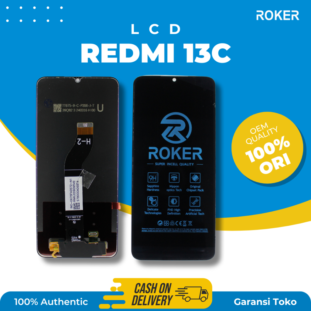 Jual ROKER LCD XIAOMI REDMI 13C / POCO C65 FULLSET LCD TOUCHSCREEN BY ...