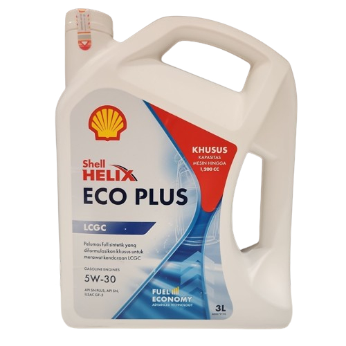 Jual Oli Shell Helix ECO Plus 5W 30 3 Liter Original - Oli Mobil LCGC ...