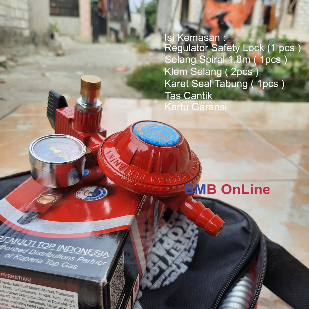 Jual Regulator Kompor Gas LPG Pertamina TopGas Safety Lock Prime ...