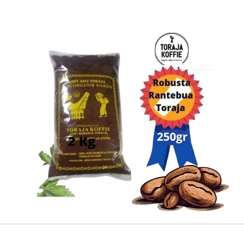 Jual Kopi Robusta Toraja Robusta Organik 250 gr Kopi Toraja | Shopee ...