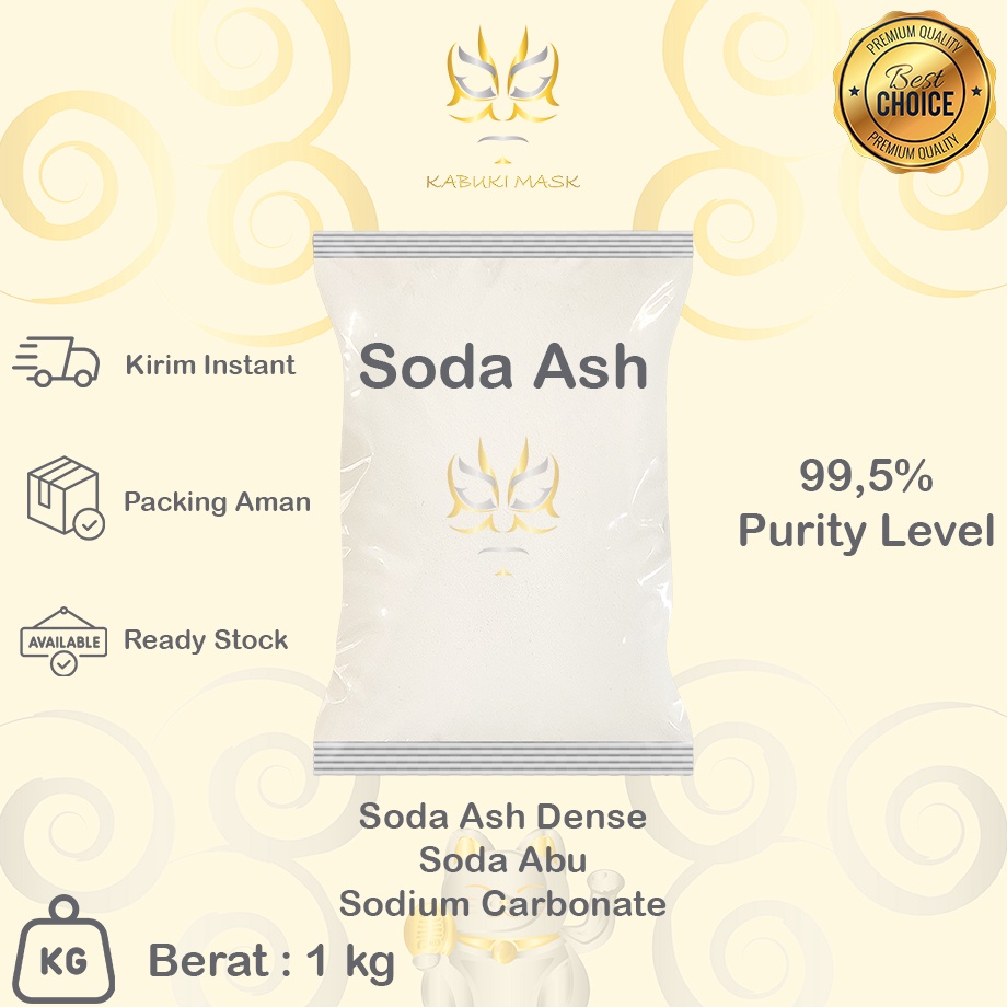 Jual Soda Ash Dense ANSAC 1 Kg Sodium Carbonate 1 Kg Natrium Karbonat 1 ...