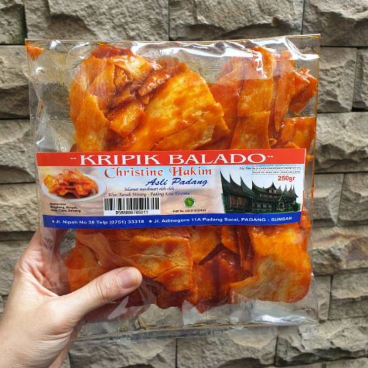 Jual Klasik Keripik Balado Sanjay Christine Hakim Oleh Oleh Khas Padang ...