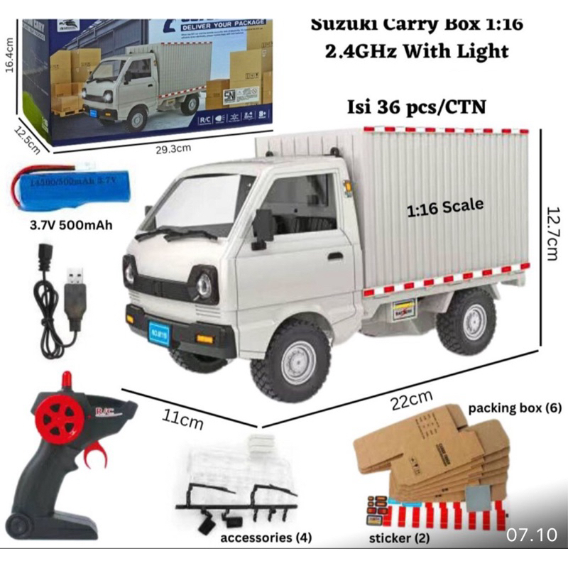 Jual mainan anak laki laki mobil remote control kontrol truk box barang ...
