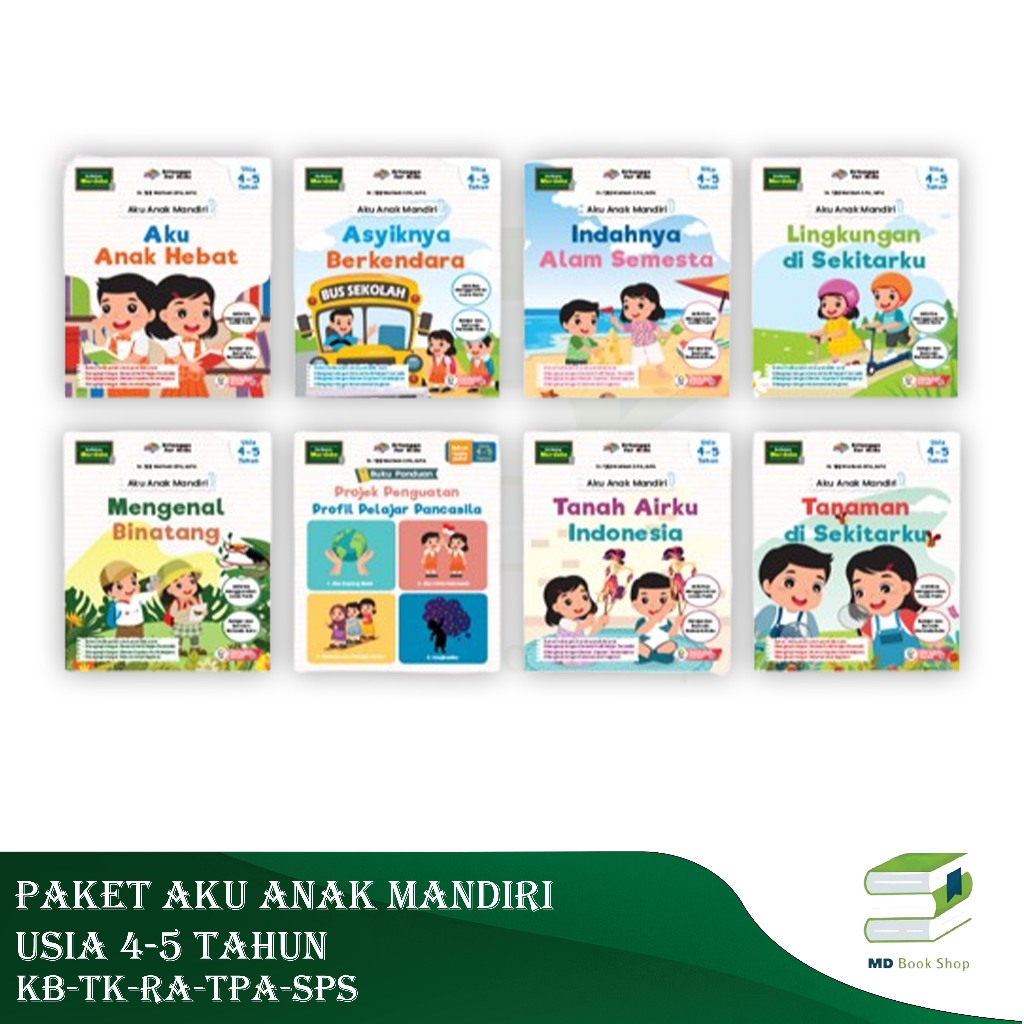 Jual BEST SELLER ORIGINAL PAKET AKU ANAK MANDIRI 1 PAKET ISI 8 BUKU ...